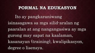 Ang Sistema ng Edukasyon sa Pilipinas | PPTX