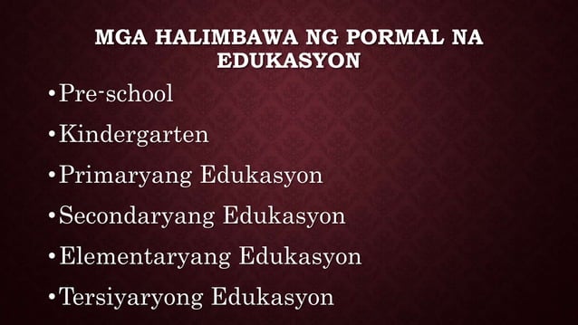 Ang Sistema ng Edukasyon sa Pilipinas | PPTX