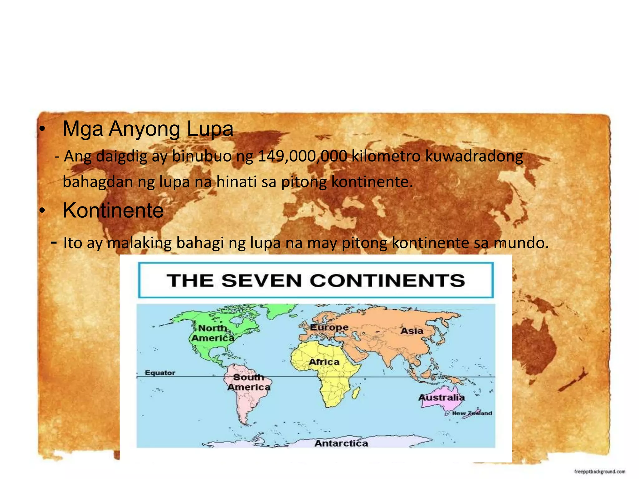 Aralin 1 Heograpiyang Daigdig | PPTX