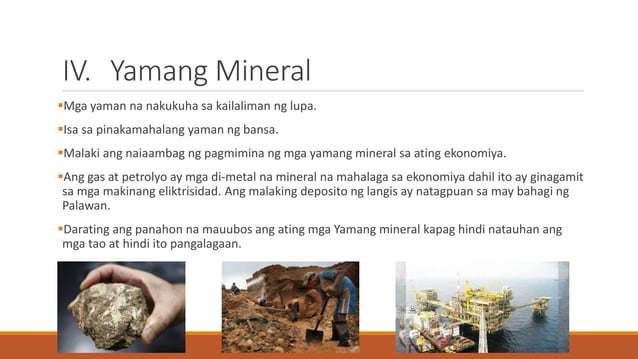 Pinagkukunang Yaman ng Pilipinas | PPTX