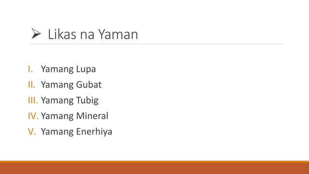 Pinagkukunang Yaman ng Pilipinas | PPTX