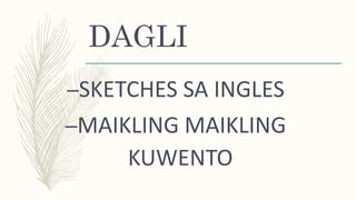 Filipino 10 Ako po'y Pitong Taong Gulang | PPTX