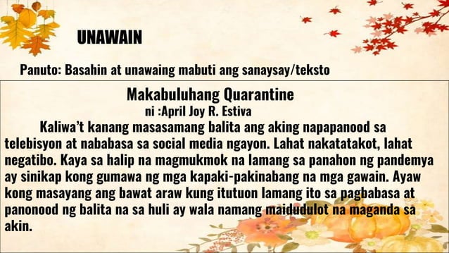 Aralin 2.1 - Pangunahin at Pantulong na Kaisipan.pptx