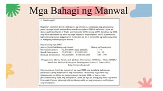 Pagbuo ng Manwal, Bahagi ng Manwal, Layunin | PPTX