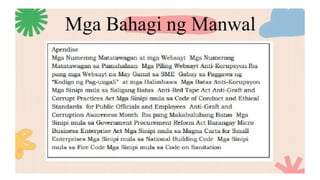 Pagbuo ng Manwal, Bahagi ng Manwal, Layunin | PPTX