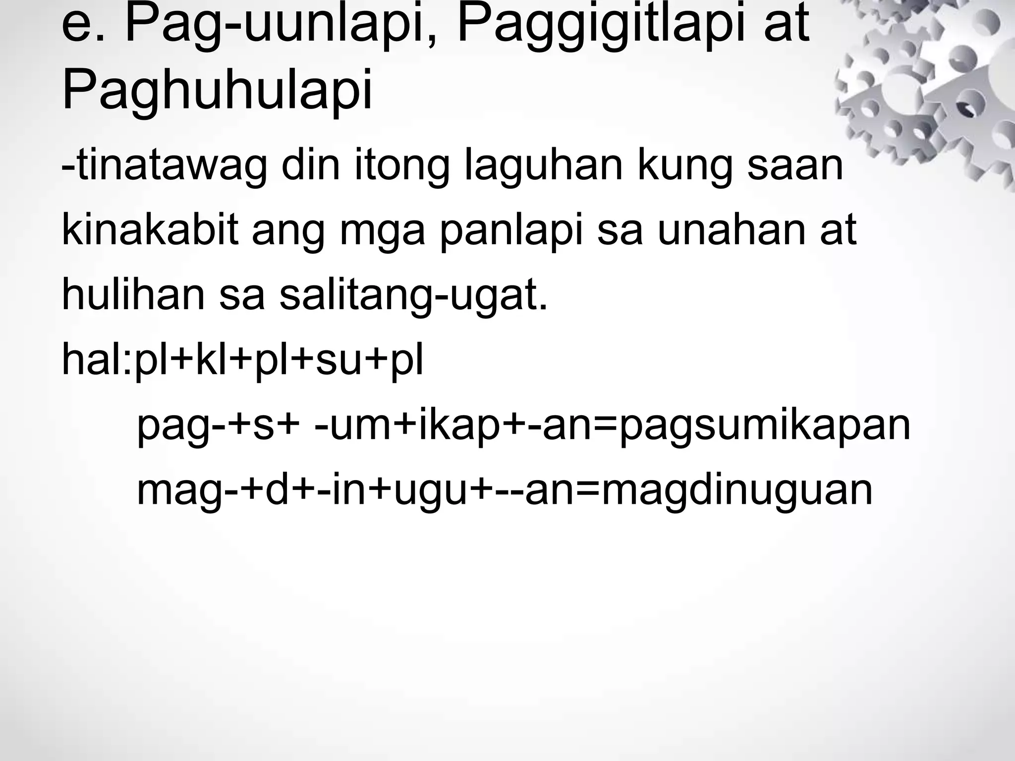 Aralin 2-3 - Morpolohiya ayon sa kahulugan - Corpuz, jhon Paul Ric.ppt