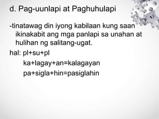 Aralin 2-3 - Morpolohiya ayon sa kahulugan - Corpuz, jhon Paul Ric.ppt