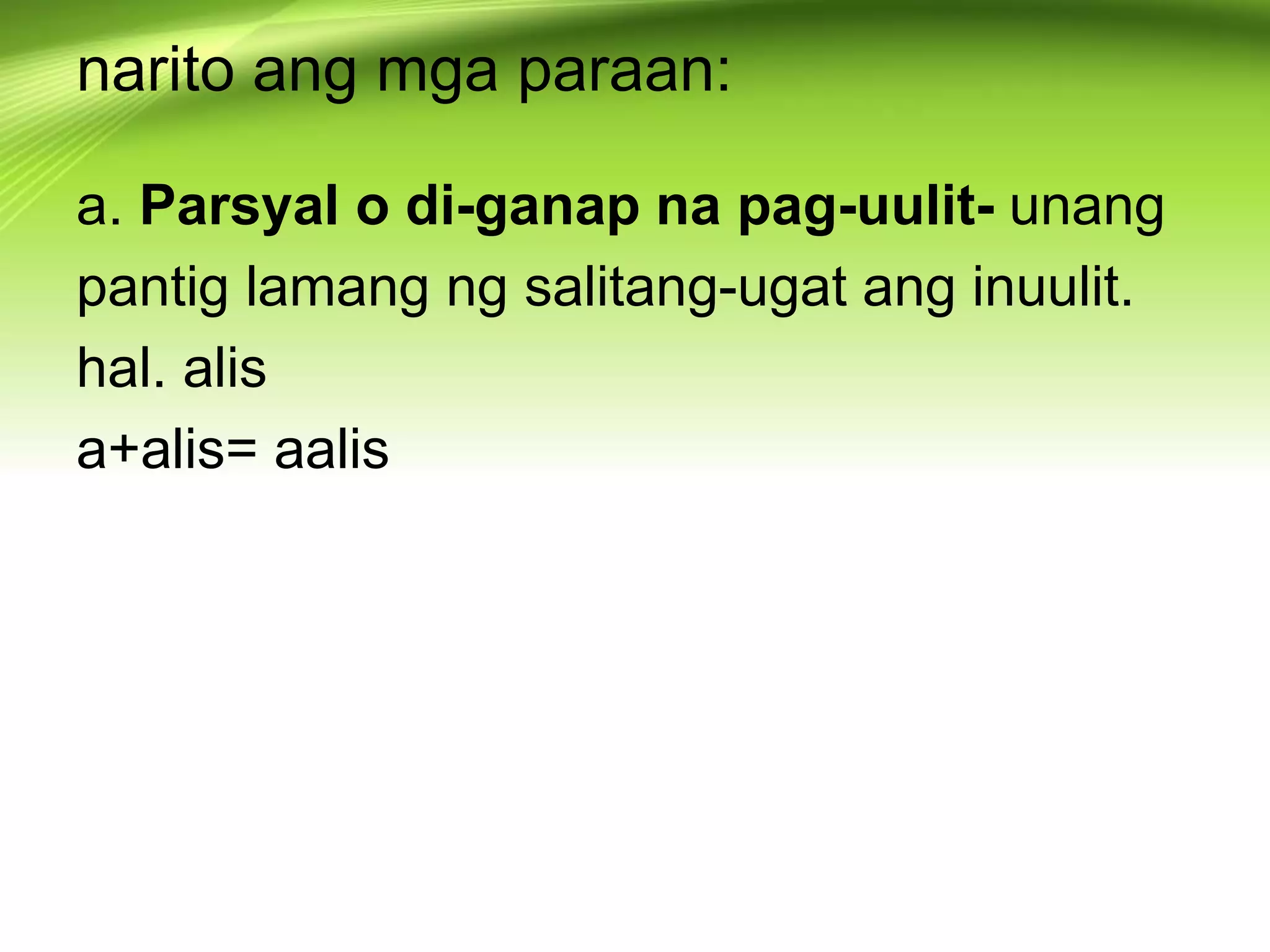 Aralin 2-3 - Uri ng Morpema - Corpuz, Jhon Paul Ric.ppt
