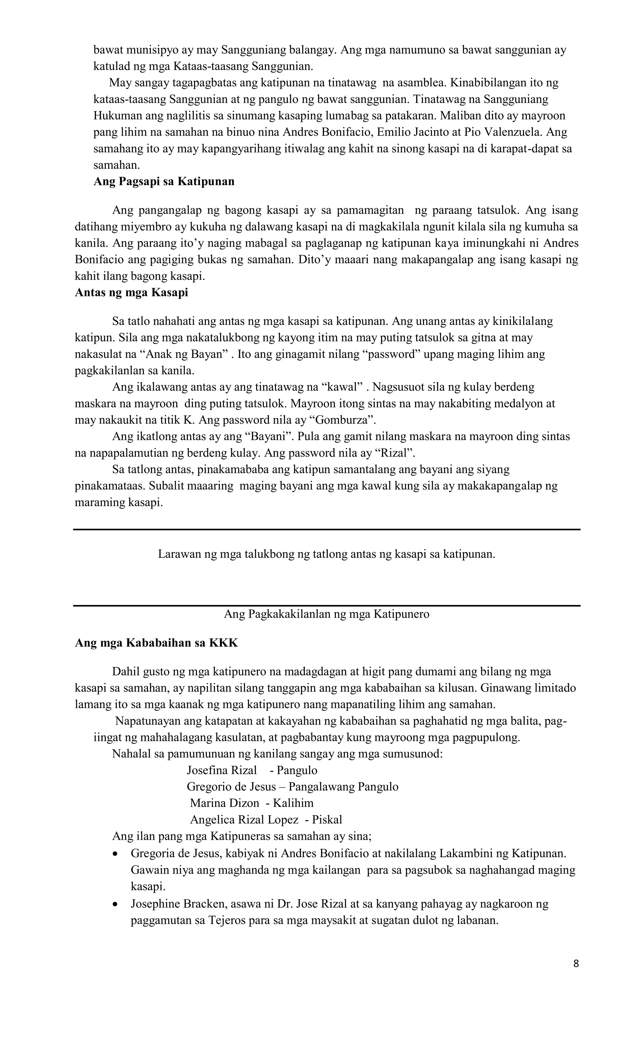 Araling Panlipunan 6 Hand out- Mga Pangyayari sa Pag-Usbong ng ...