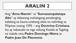 Aralin 2 - Ama Namin, Sumasampalataya Ako.pptx
