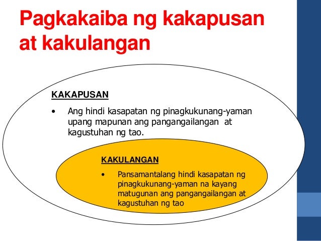 Pagkakaiba Ng Kakapusan At Kakulangan Pagkakaiba Ng Kakapusan At Kakulangan
