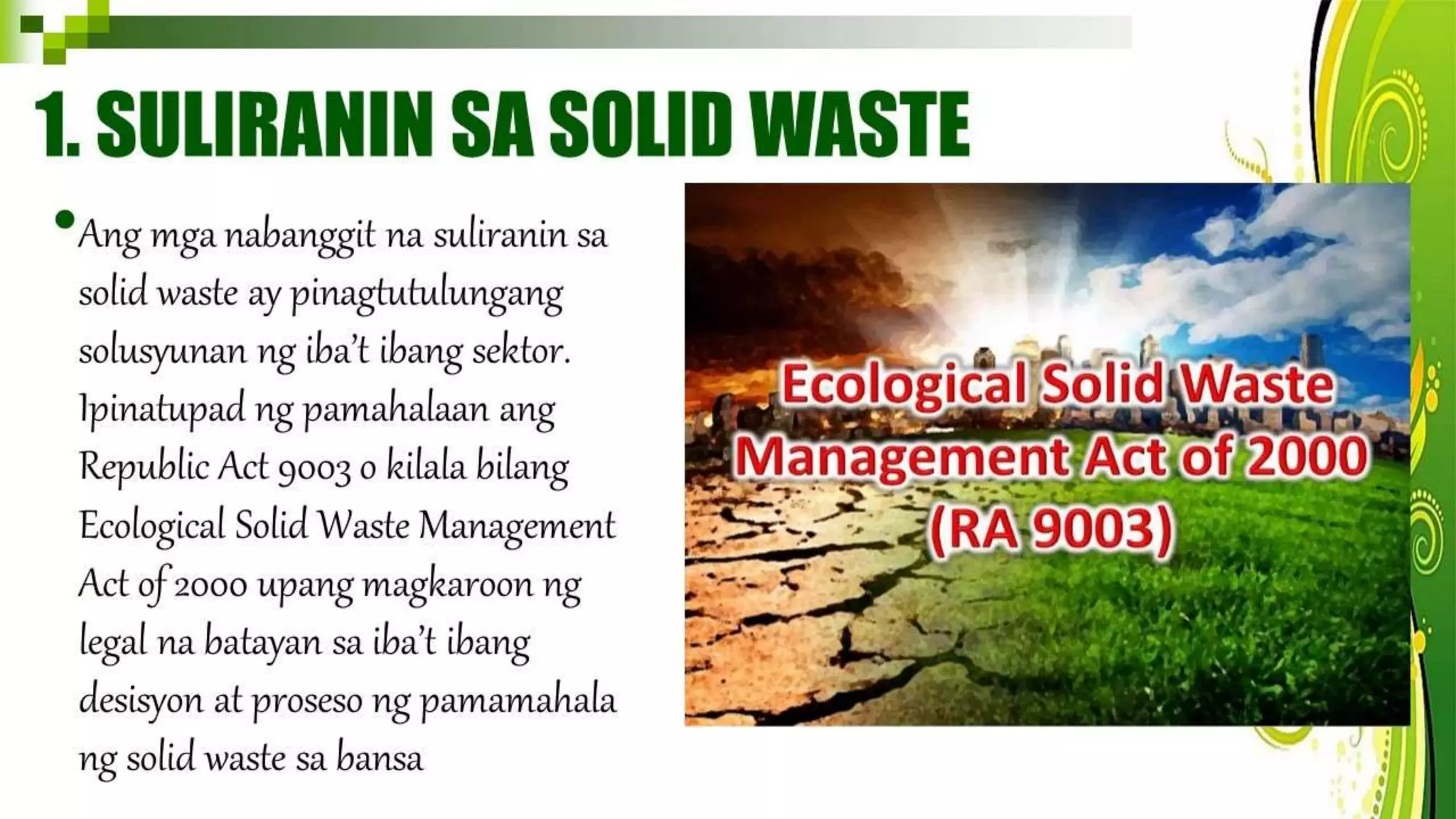 Aralin 2 ang konteksto ng suliraning pangkapaligiran (kontemporaryong isyu) | PPTX