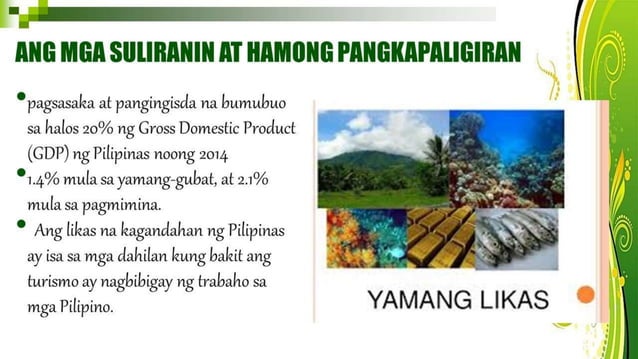 Aralin 2 ang konteksto ng suliraning pangkapaligiran (kontemporaryong isyu) | PPTX