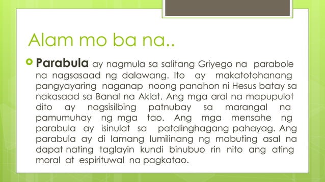 Aralin 2-ANG TALINGHAGA TUNGKOL SA MAY-ARI NG UBASAN.pptx