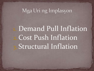 Aralin 21: Pang-unawa sa Implasyon | PPTX