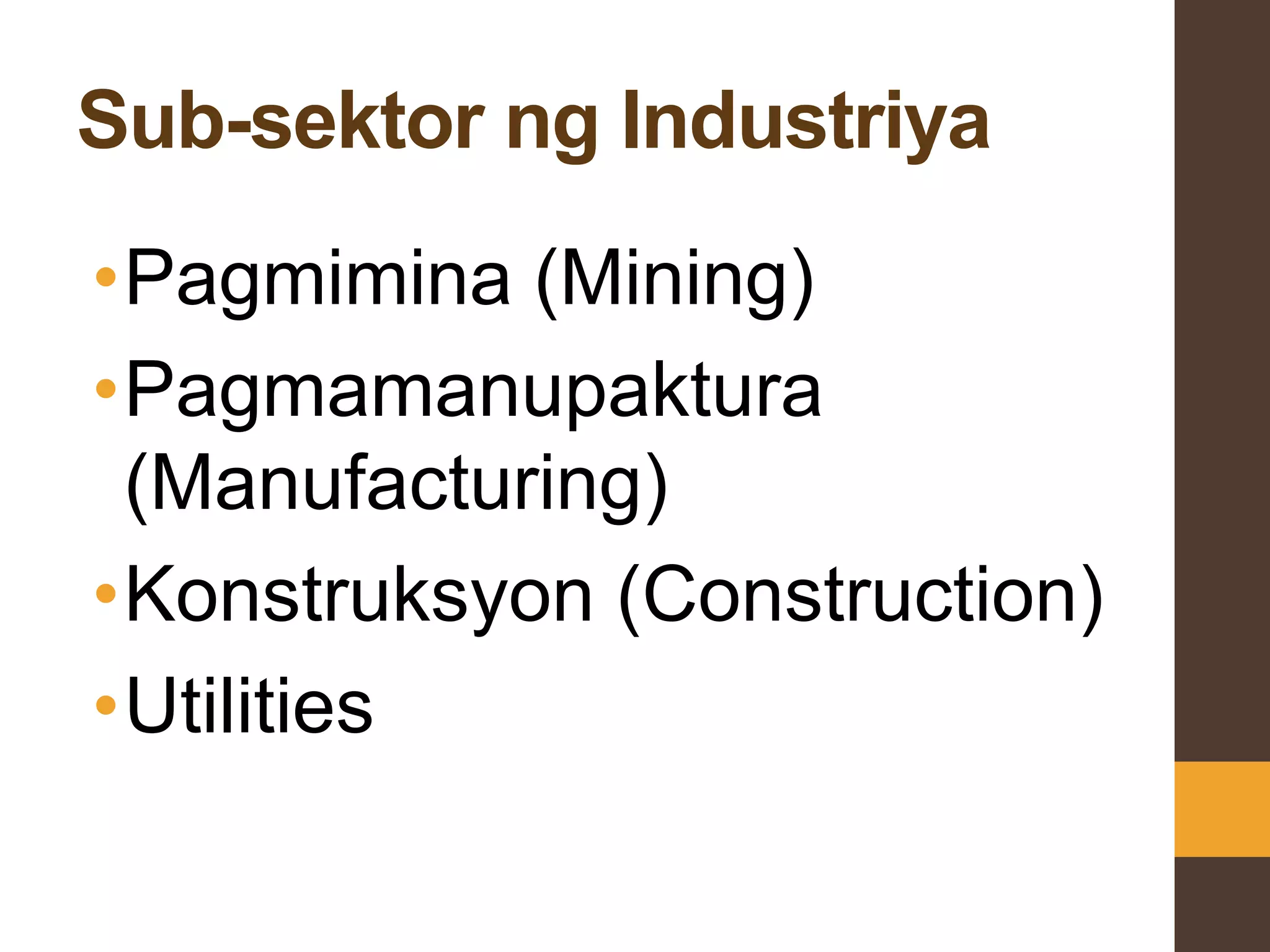 Aralin 22 sektor ng industriya | PPTX