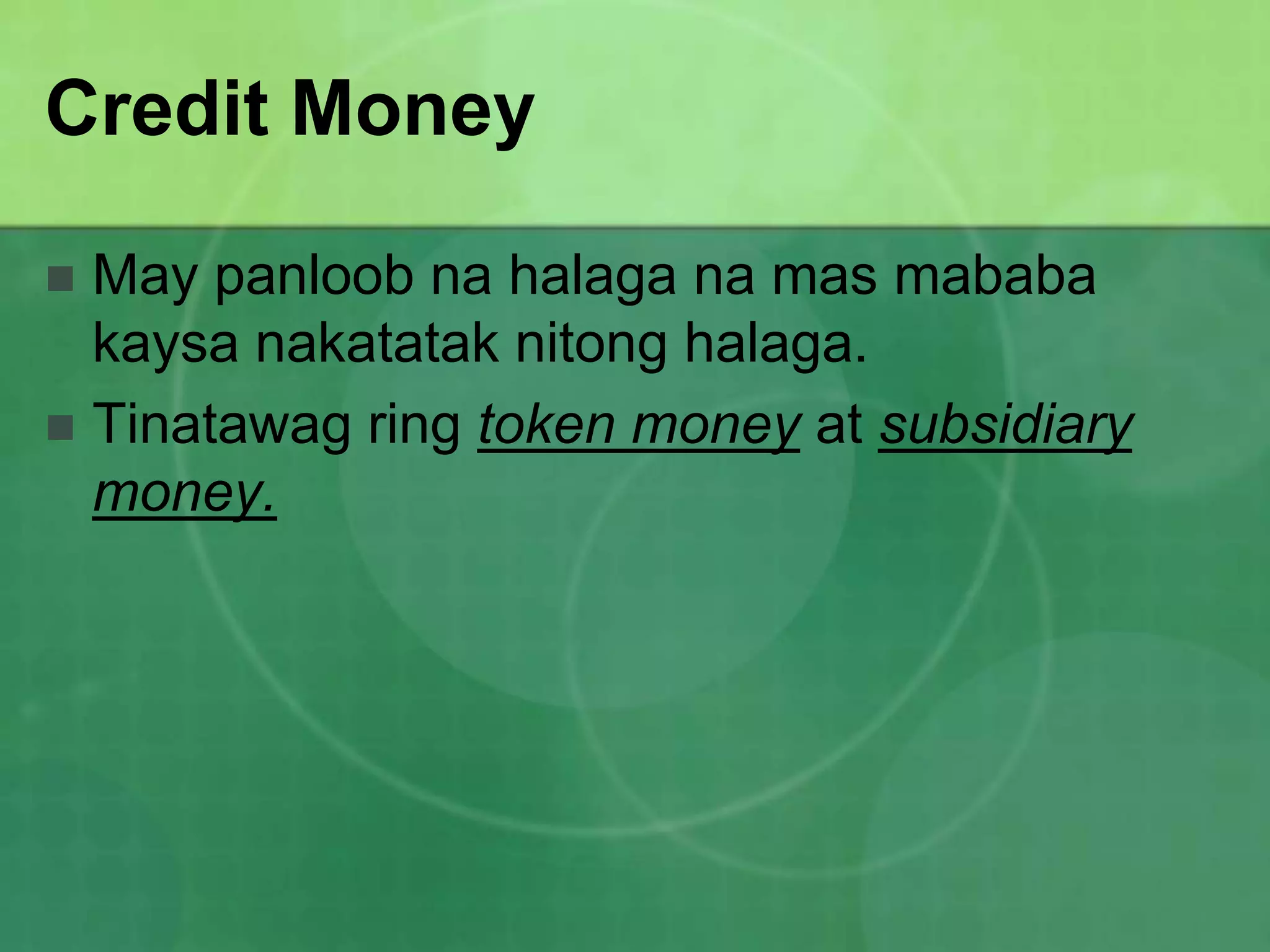 Aralin 23 - Ang Salapi at Ang Bangko Sentral ng Pilipinas | PPTX