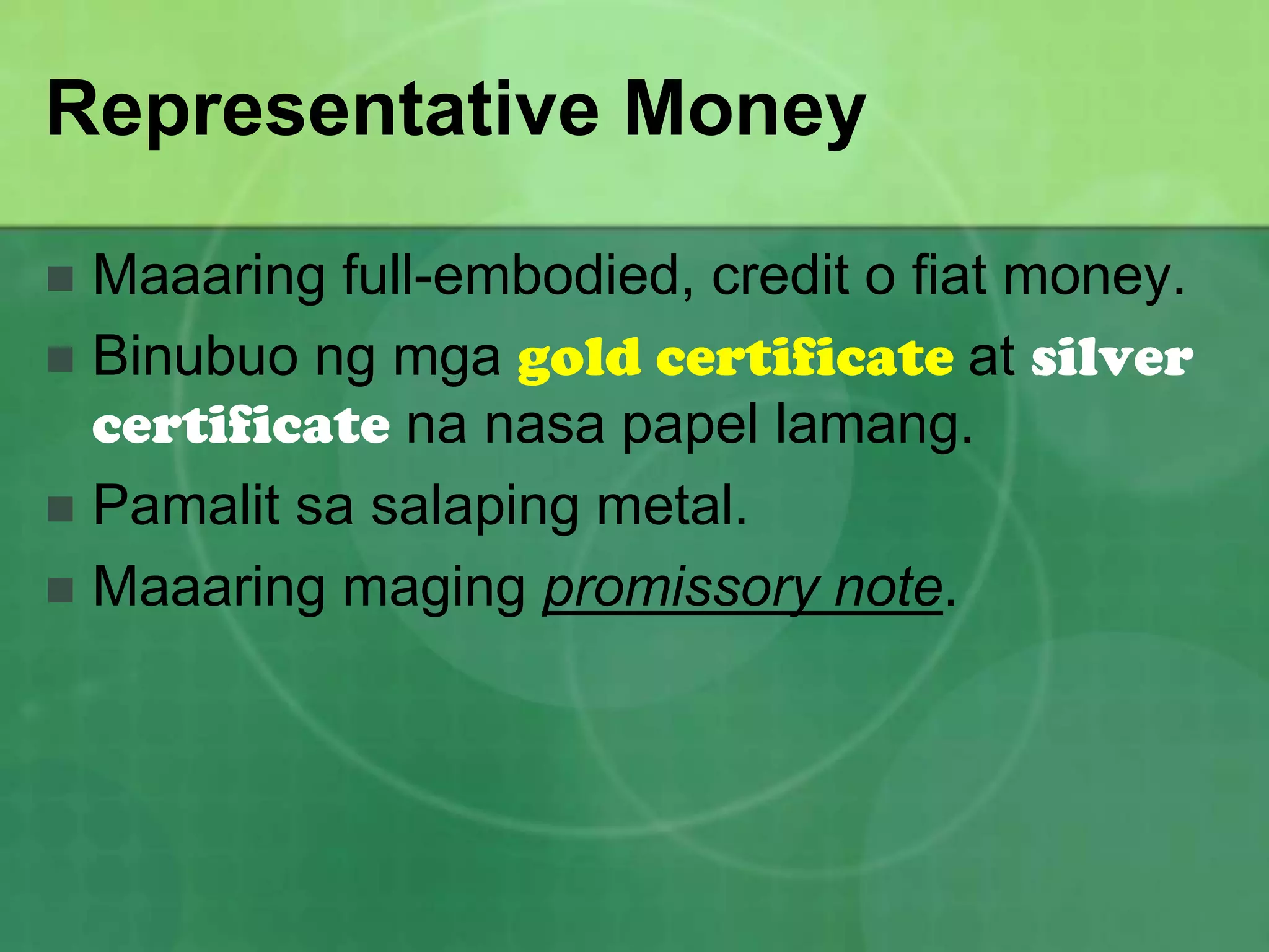 Aralin 23 - Ang Salapi at Ang Bangko Sentral ng Pilipinas | PPTX