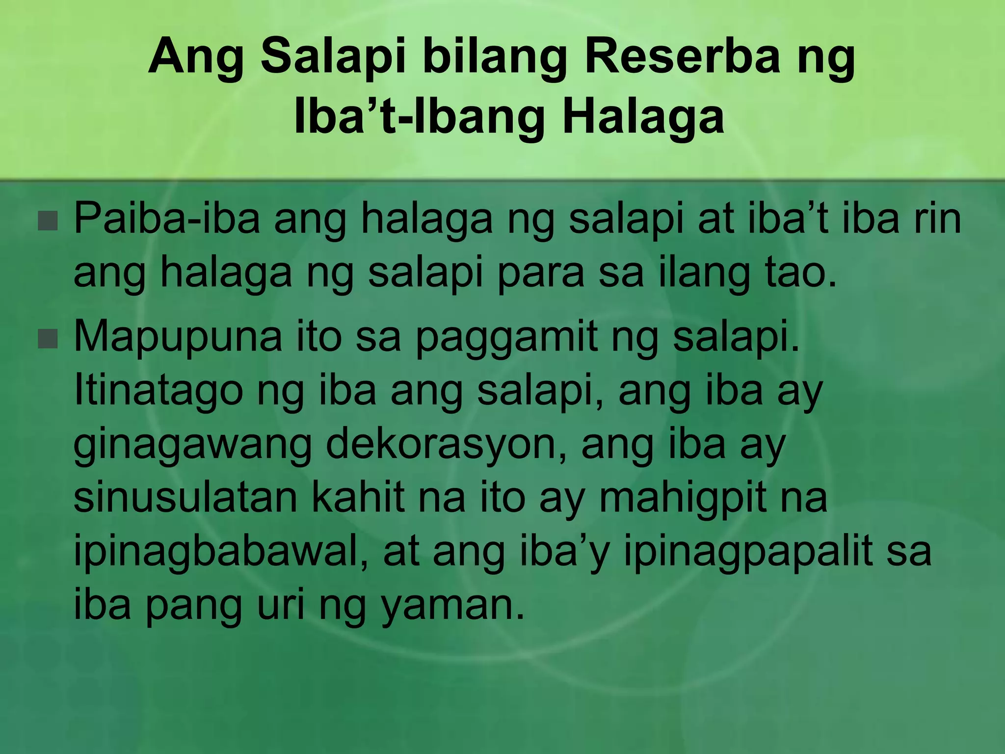 Aralin 23 - Ang Salapi at Ang Bangko Sentral ng Pilipinas | PPTX
