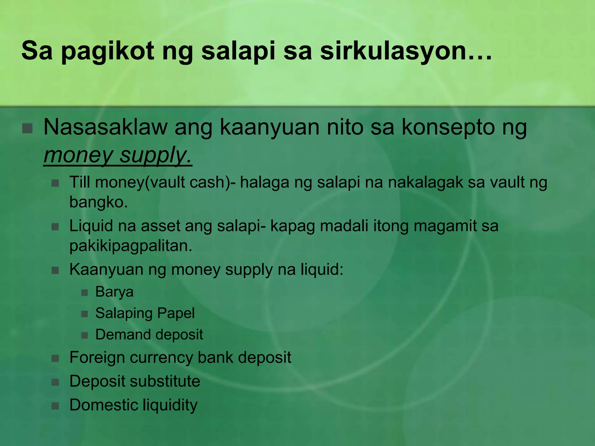 Aralin 23 - Ang Salapi at Ang Bangko Sentral ng Pilipinas | PPTX