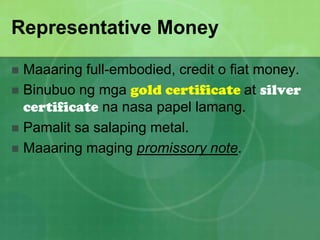 Aralin 23 - Ang Salapi at Ang Bangko Sentral ng Pilipinas | PPTX