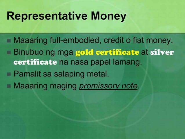 Aralin 23 - Ang Salapi at Ang Bangko Sentral ng Pilipinas | PPTX