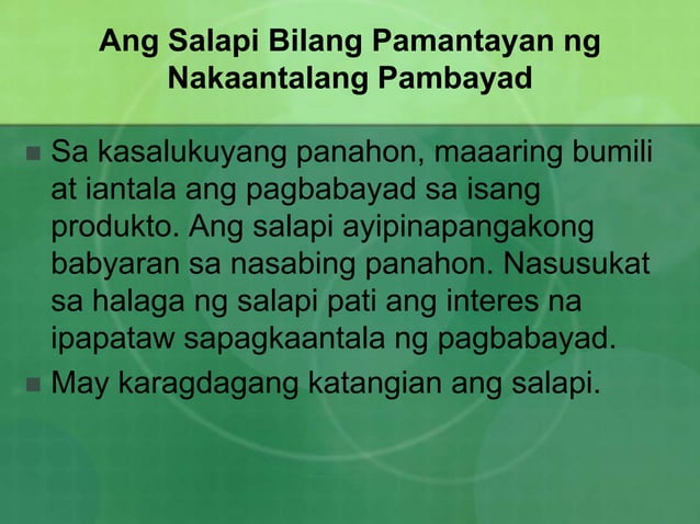 Aralin 23 - Ang Salapi at Ang Bangko Sentral ng Pilipinas | PPTX