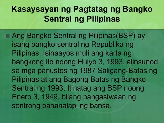 Aralin 23 - Ang Salapi at Ang Bangko Sentral ng Pilipinas | PPTX