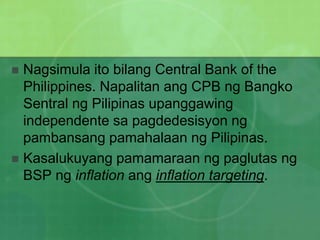 Aralin 23 - Ang Salapi at Ang Bangko Sentral ng Pilipinas | PPTX
