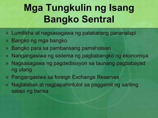Aralin 23 - Ang Salapi at Ang Bangko Sentral ng Pilipinas | PPTX