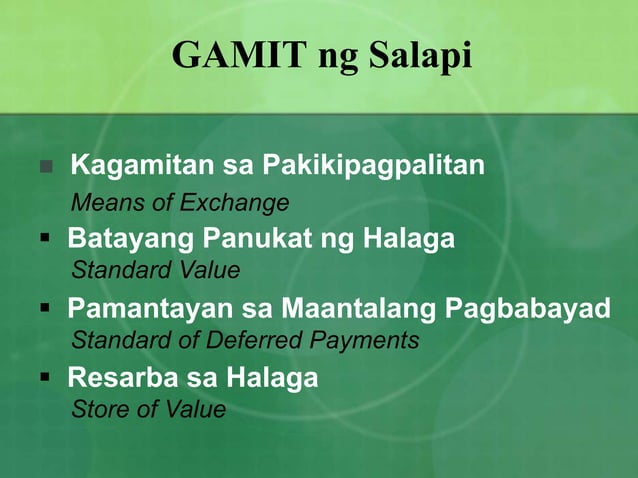 Aralin 23 - Ang Salapi at Ang Bangko Sentral ng Pilipinas | PPTX