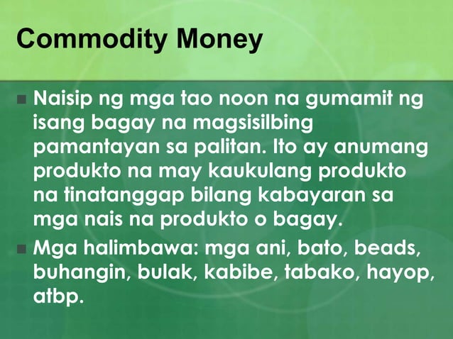 Aralin 23 - Ang Salapi at Ang Bangko Sentral ng Pilipinas | PPTX