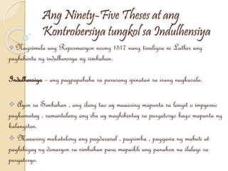 Aralin 23 repormasyon at kontra repormasyon | PPTX