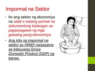 Aralin 24 impormal na sektor | PPTX
