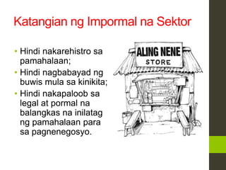 Aralin 24 impormal na sektor | PPTX