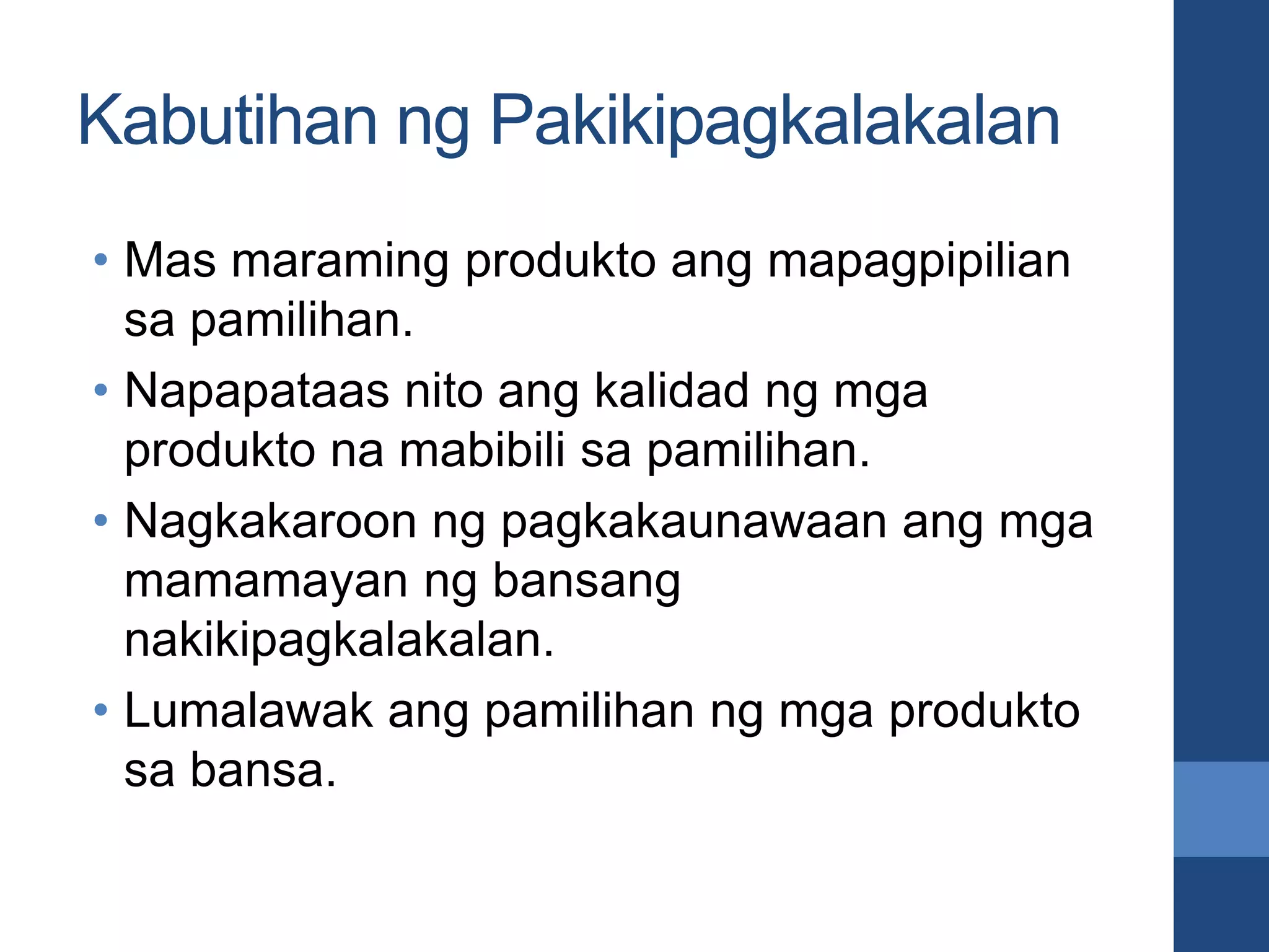 Aralin 25 kalakalang panlabas | PPTX