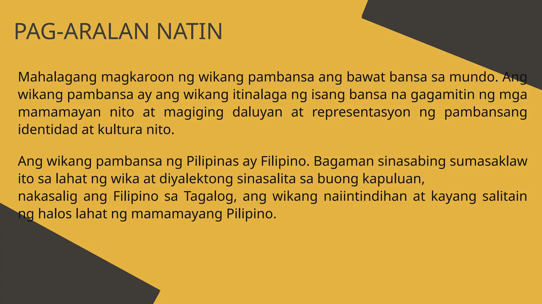 ARALIN 2 Filipino bilang Wikang Pambansa.pptx
