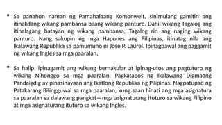 ARALIN 2 Filipino bilang Wikang Pambansa.pptx