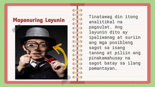 Pamantayan Sa Pagsulat Ng Layunin - salayunin