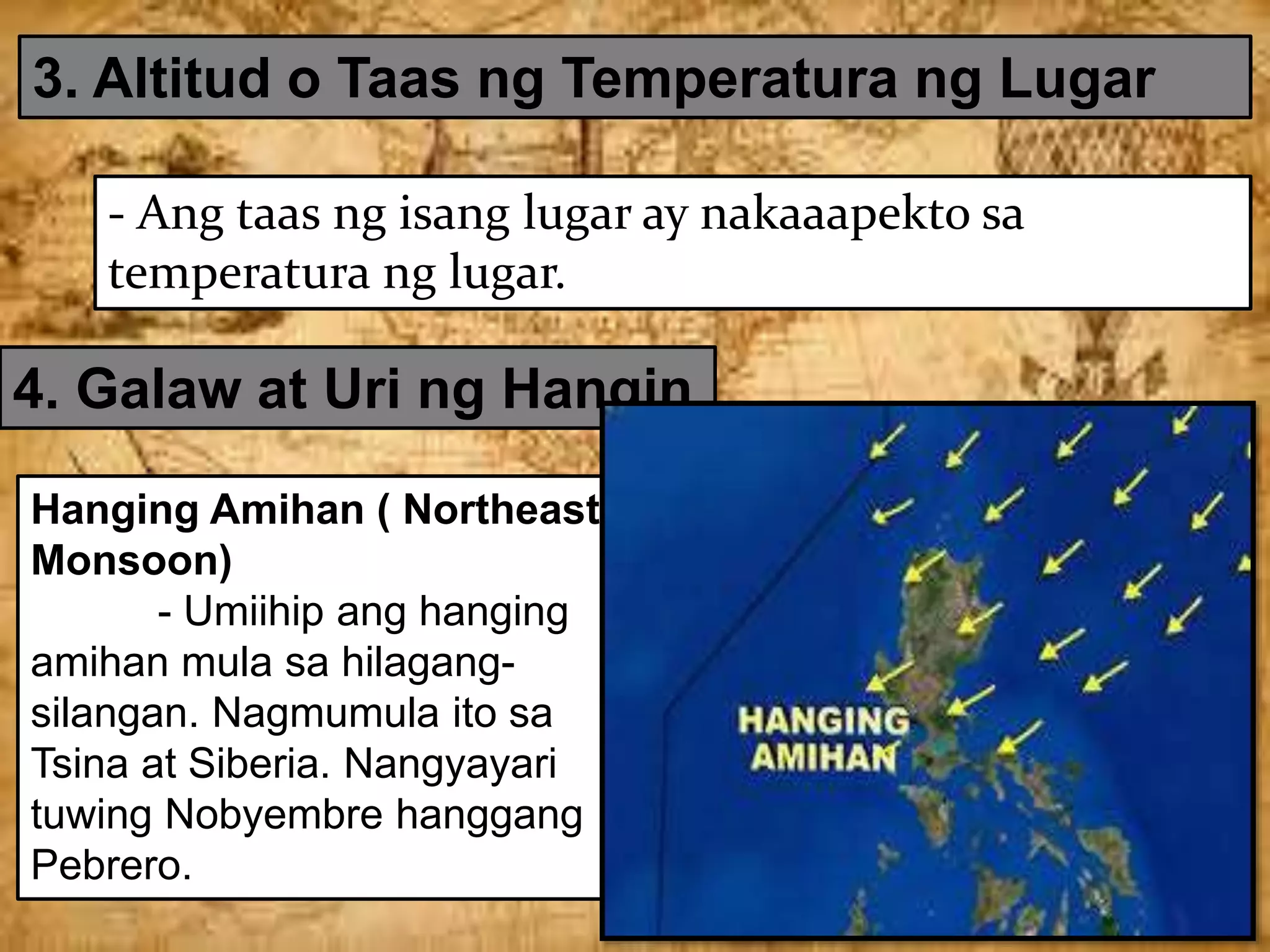 Aralin 2 klima at panahon sa pilipinas | PPTX