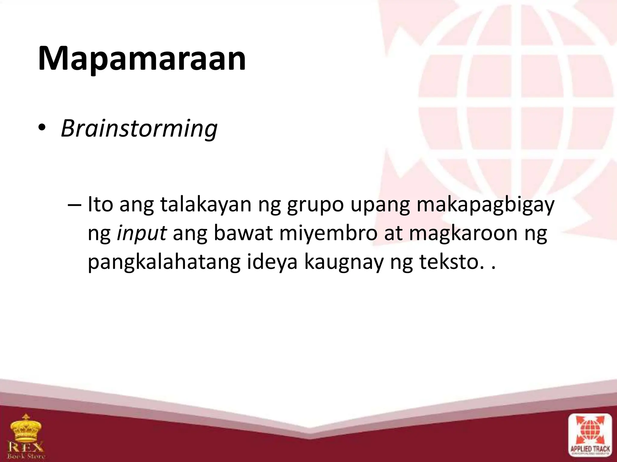 Mapanuring Pagbasa sa Akademya: Pagbuo ng Tala-Basa o Reader-Response ...