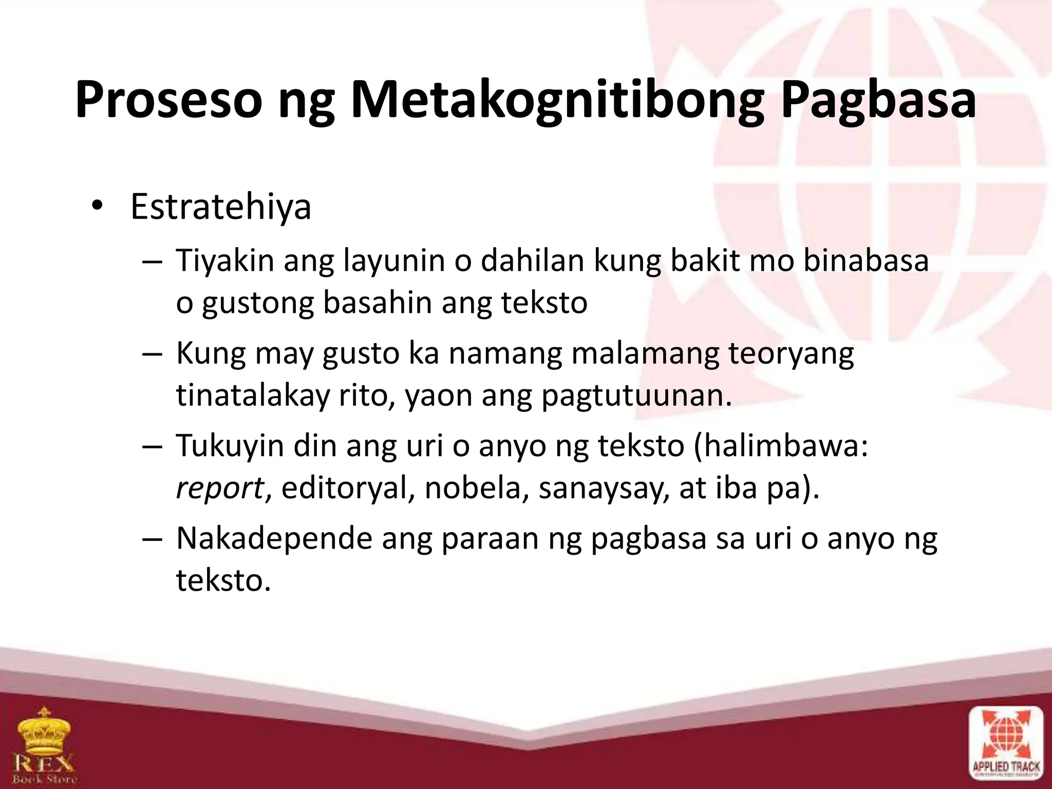 Mapanuring Pagbasa sa Akademya: Pagbuo ng Tala-Basa o Reader-Response ...