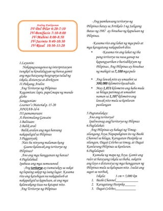 Aralin 2 pagiging matiyaga uugaliin ko! | DOCX