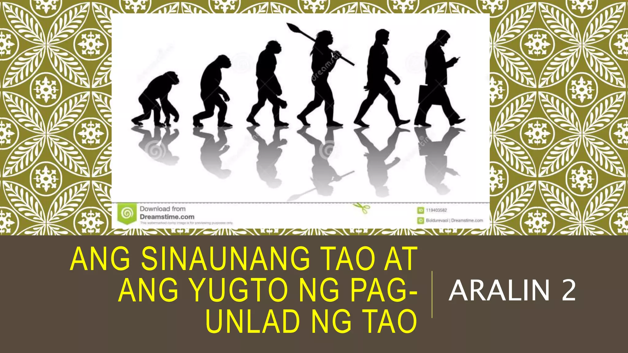 Aralin 2 sinaunang tao | PPTX