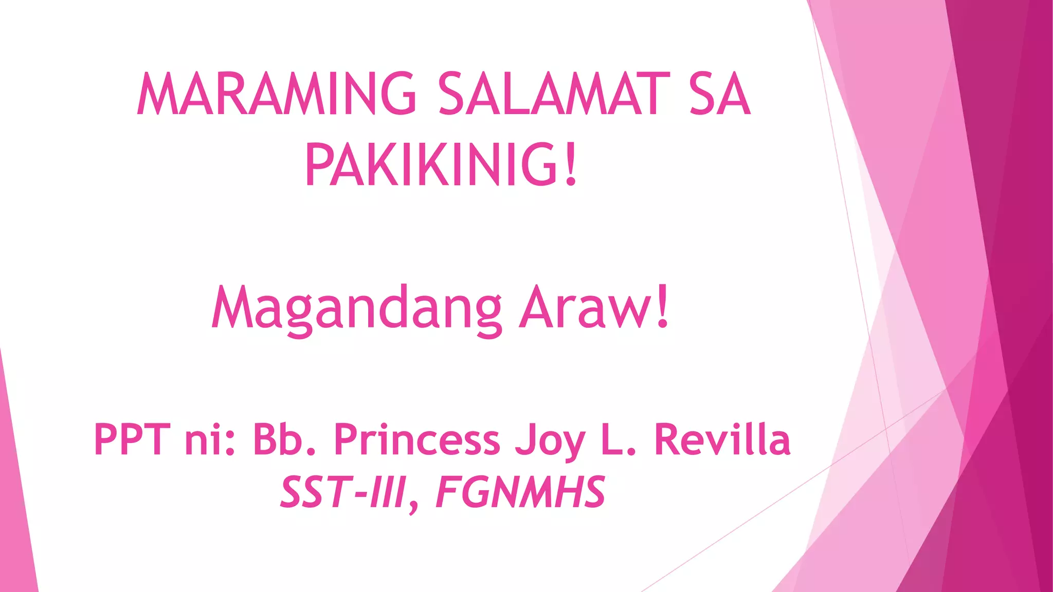 Aralin 2 Teknikal Bokasyunal na Sulatin | PPTX