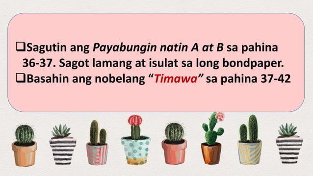 Aralin 2 timawa | PPTX