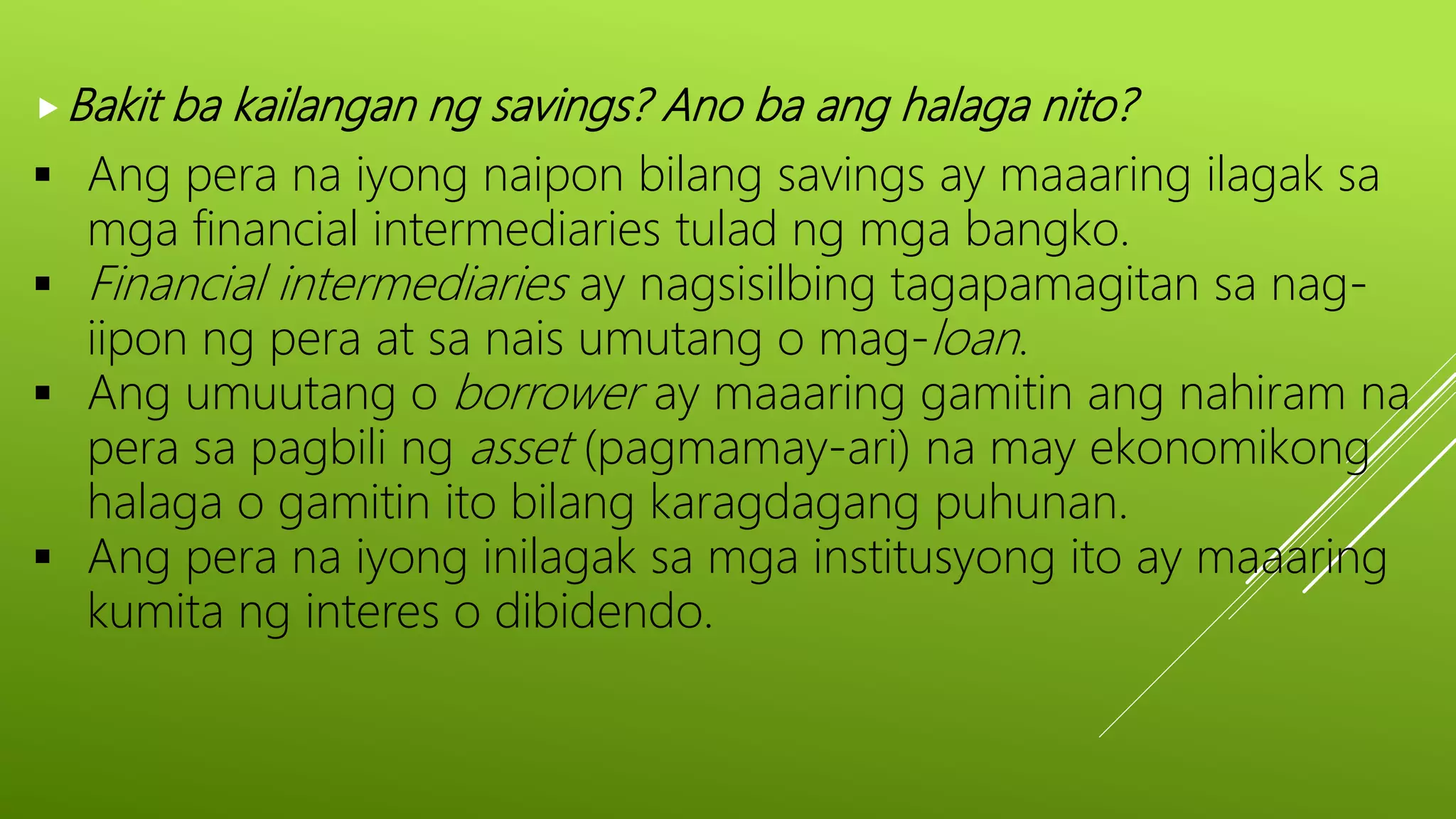 Aralin 3 - ANG UGNAYAN NG PANGKALAHATANG KITA, PAG-IIMPOK AT PAGKONSUMO ...