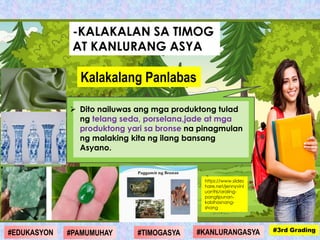 Kalakalan sa Timog at Kanlurang Asya.pptx | Education industry | Industries