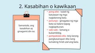 Aralin 3 Pagsulat ng sariling salawikain, sawikain, bugtong at kasabihan.pptx