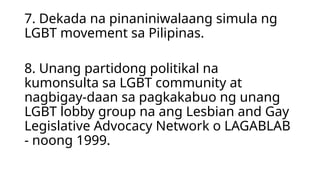 Kasarian sa ibat ibang Lipunan mga miyembro ng LGBTQ | PPTX